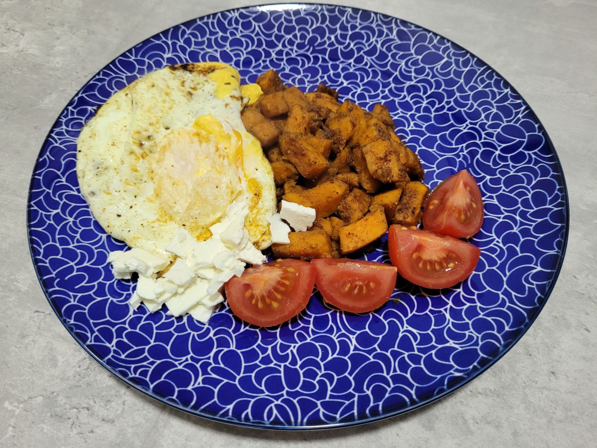 Sweet Potato Hash With Eggs